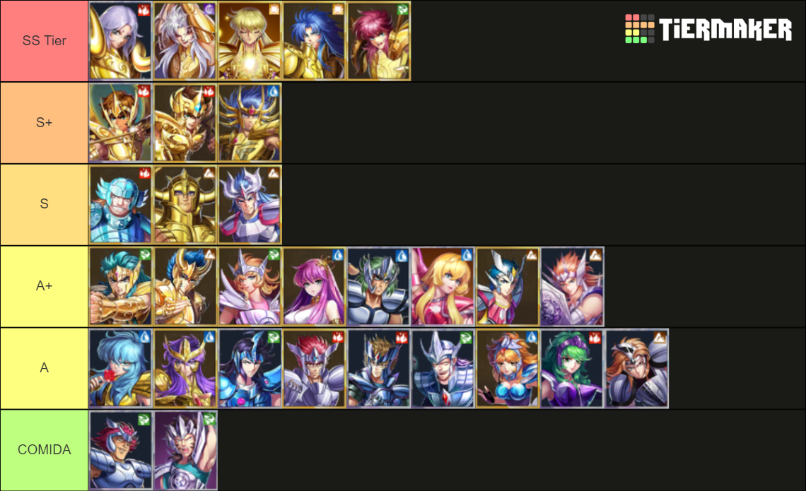 Saint Seiya - Legend of Justice Tier List (Community Rankings) - TierMaker