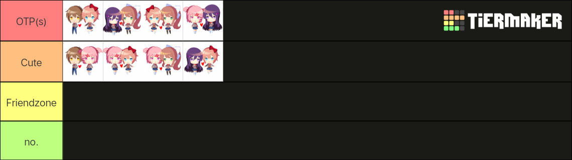 Doki Doki Literature Club Ships Tier List (Community Rankings) - TierMaker