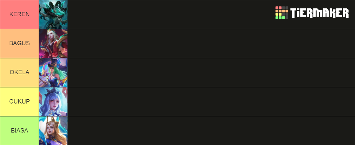 Skins Vexana MLBB Tier List (Community Rankings) - TierMaker