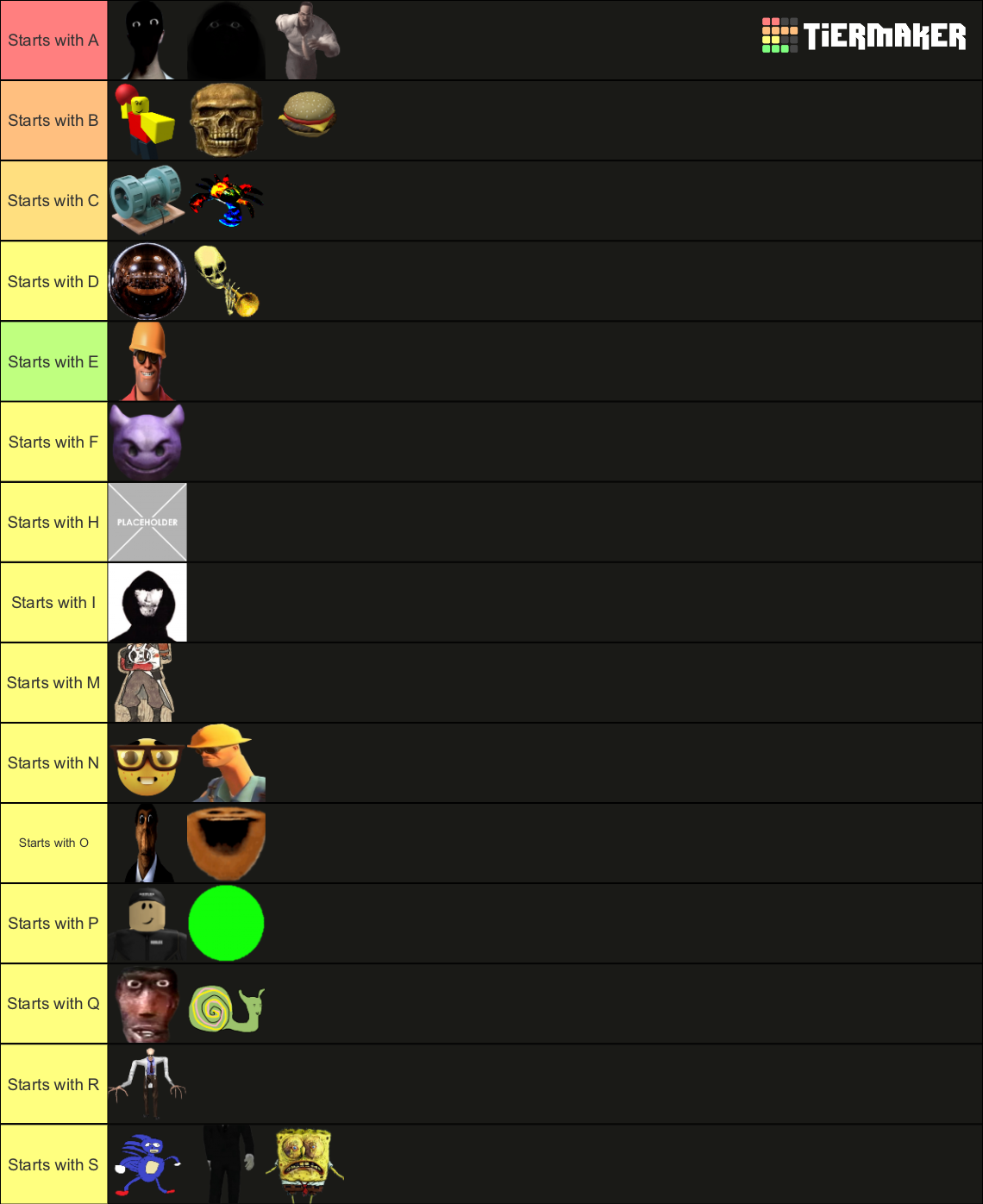 Nico's nextbots nextbots Tier List (Community Rankings) - TierMaker
