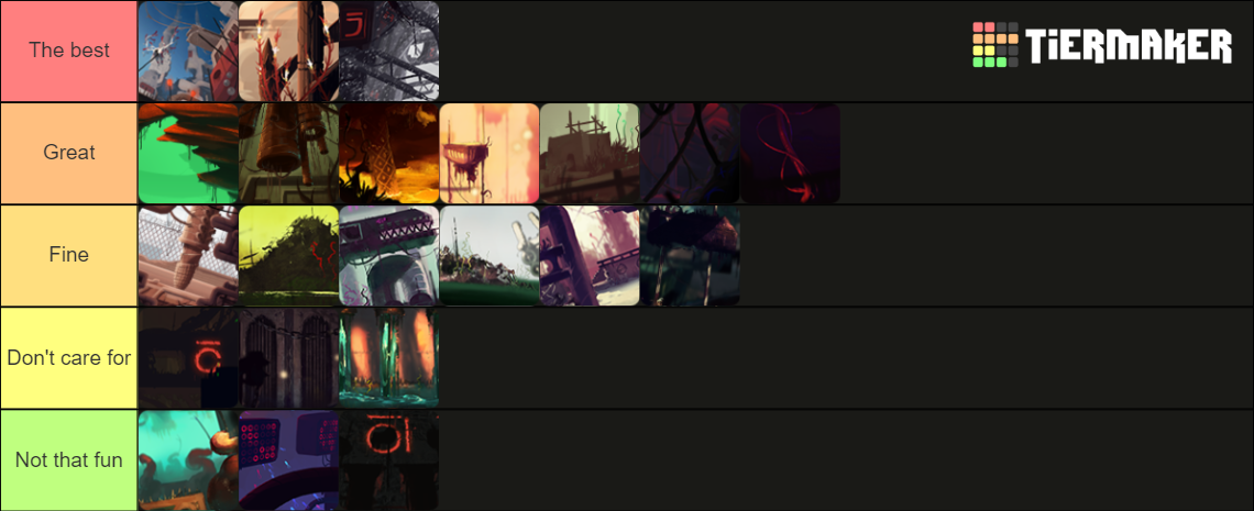 All Rain World Regions Tier List (Community Rankings) - TierMaker