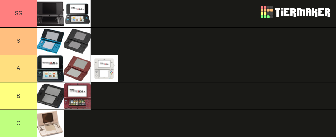 entire DS family Tier List (Community Rankings) - TierMaker