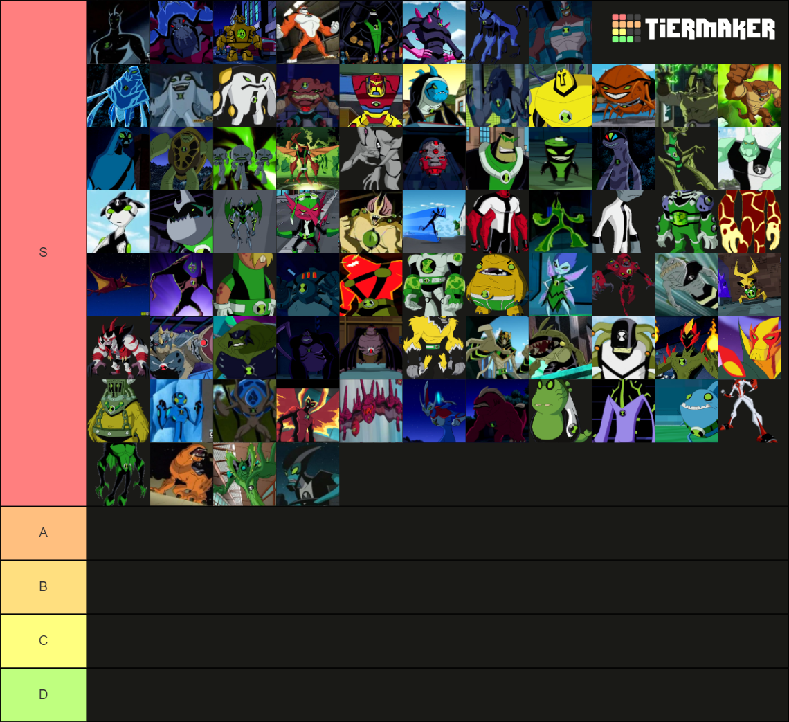 Ben 10 Tier List (Community Rankings) - TierMaker