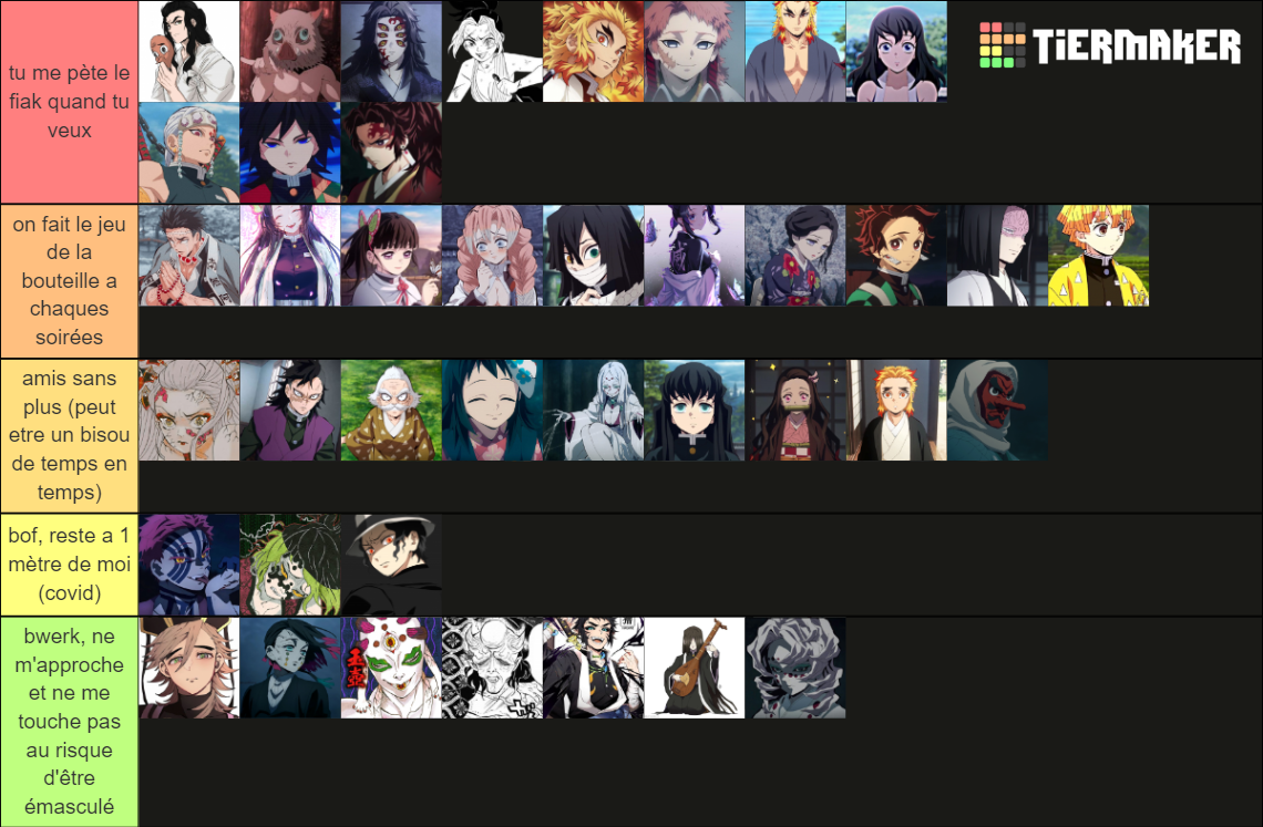 demon slayer perso Tier List (Community Rankings) - TierMaker