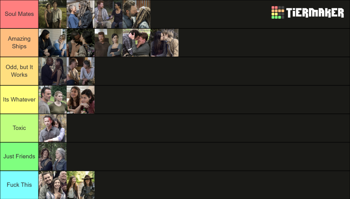The Walking Dead Ships / Relationships Tier List (Community Rankings ...