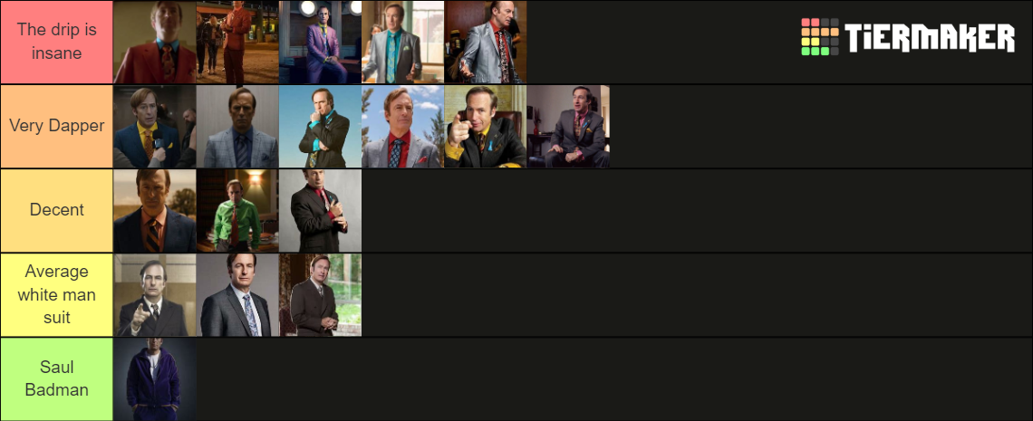 All Saul Goodman/Jimmy McGill suits Tier List (Community Rankings ...