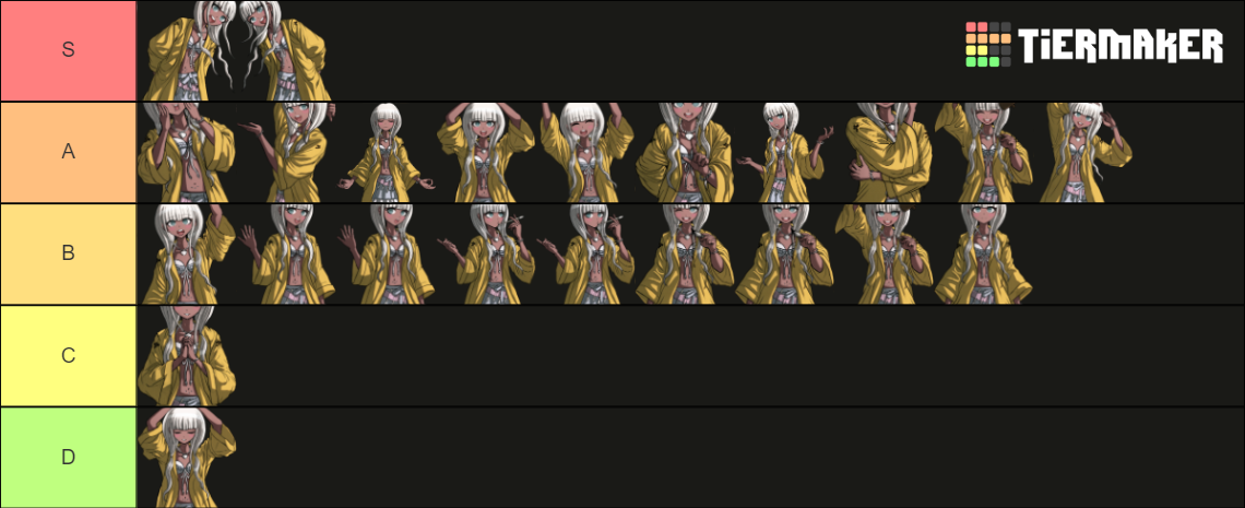 Angie Yonaga Sprites Tier List (Community Rankings) - TierMaker