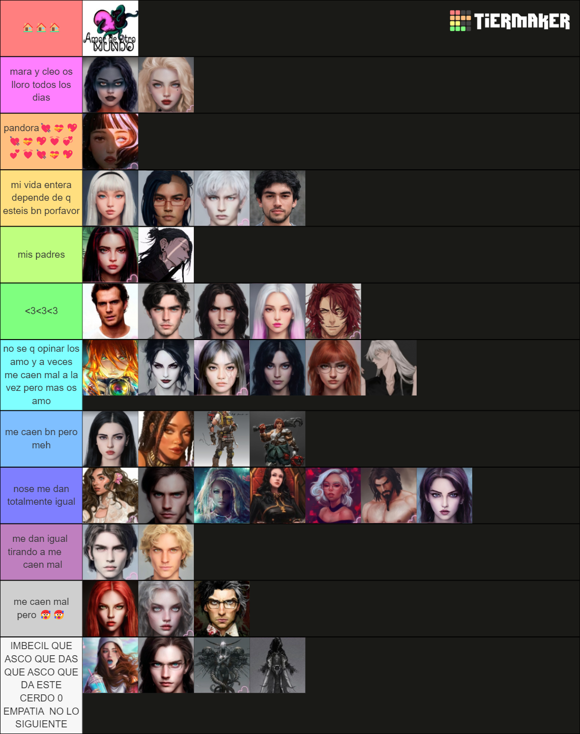 #ADOM Characters Tier List (Community Rankings) - TierMaker