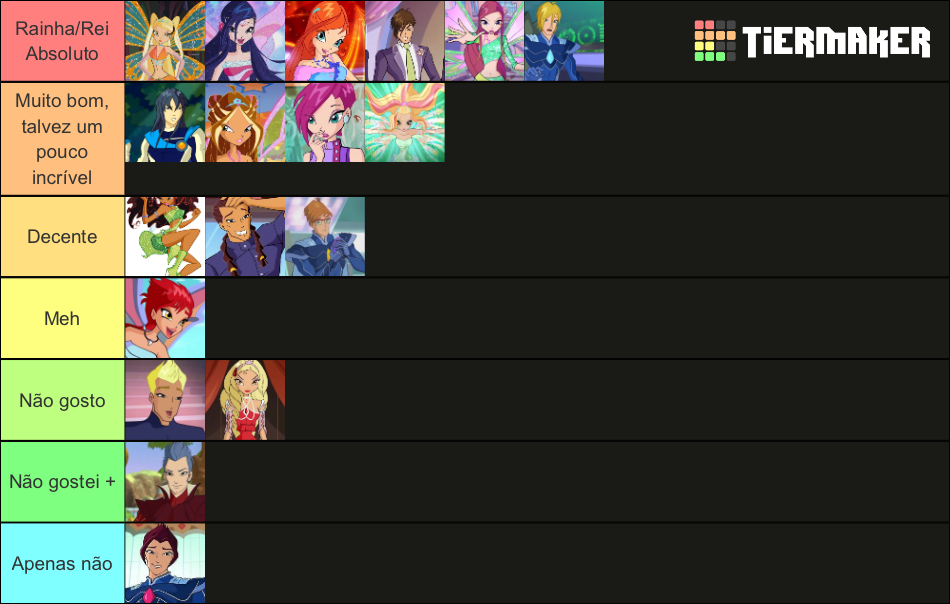 Winx Characters Tier List (Community Rankings) - TierMaker