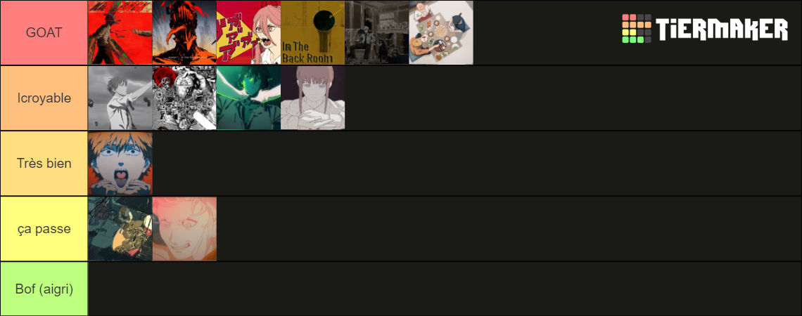 csm endings Tier List (Community Rankings) - TierMaker