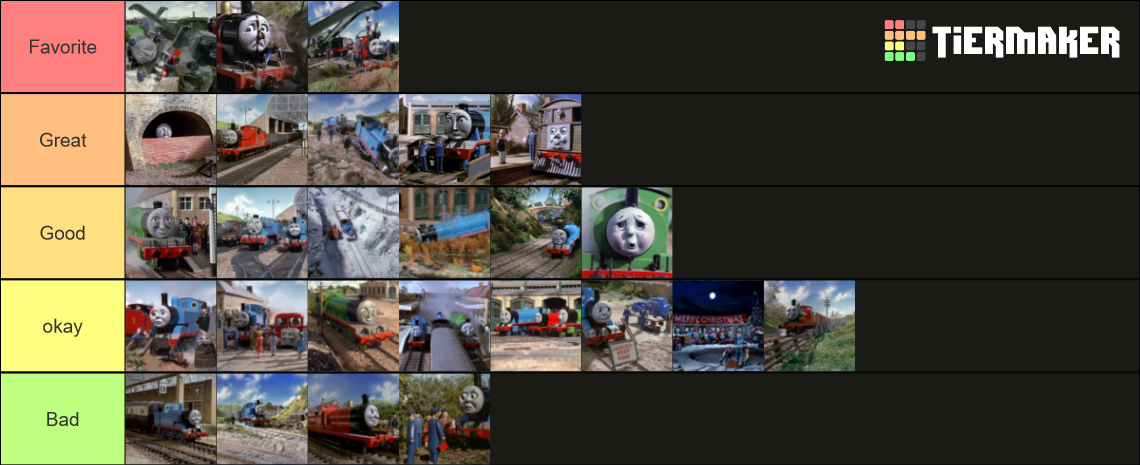 Thomas And Friends Season 1 Tier List (Community Rankings) - TierMaker