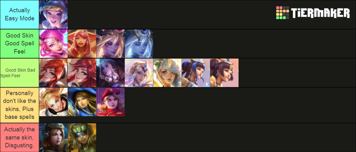 Lux Skins ( how they look & feel ) Tier List (Community Rankings ...