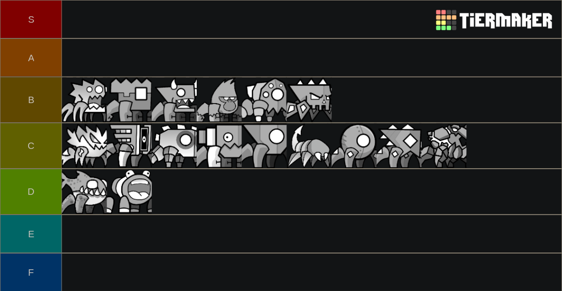 Geometry Dash Spiders Tier List (Community Rankings) - TierMaker