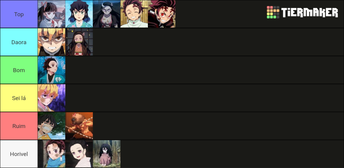 Demon slayer Tier List (Community Rankings) - TierMaker