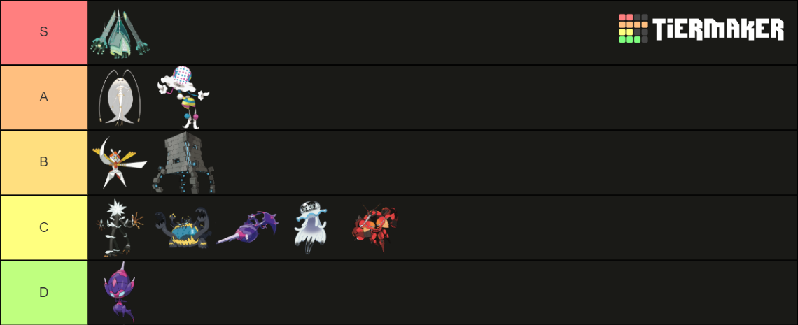 Ultra-Beast Pokémon (PokéDen) Tier List (Community Rankings) - TierMaker