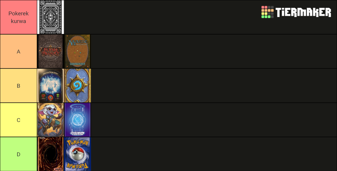 TCG that matter Tier List (Community Rankings) - TierMaker