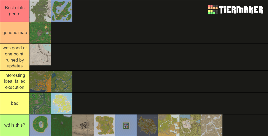 Unturned TOP MAP Tier List (Community Rankings) - TierMaker