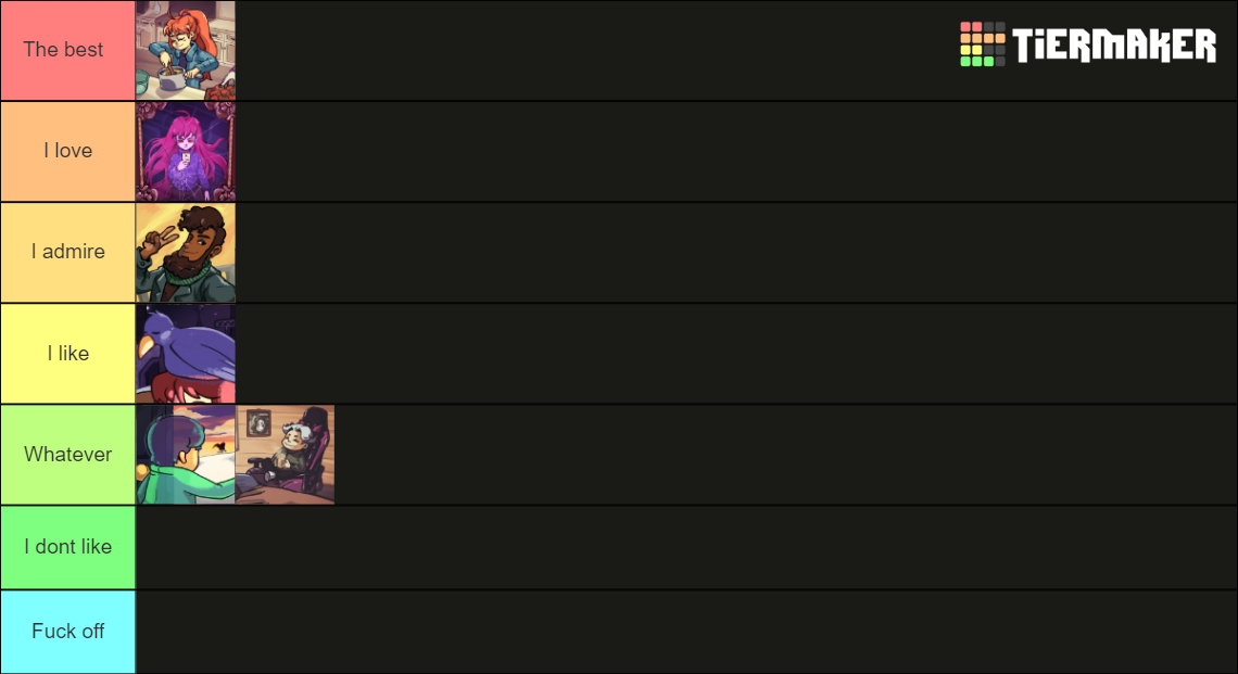 Celeste Characters Tier List (Community Rankings) - TierMaker