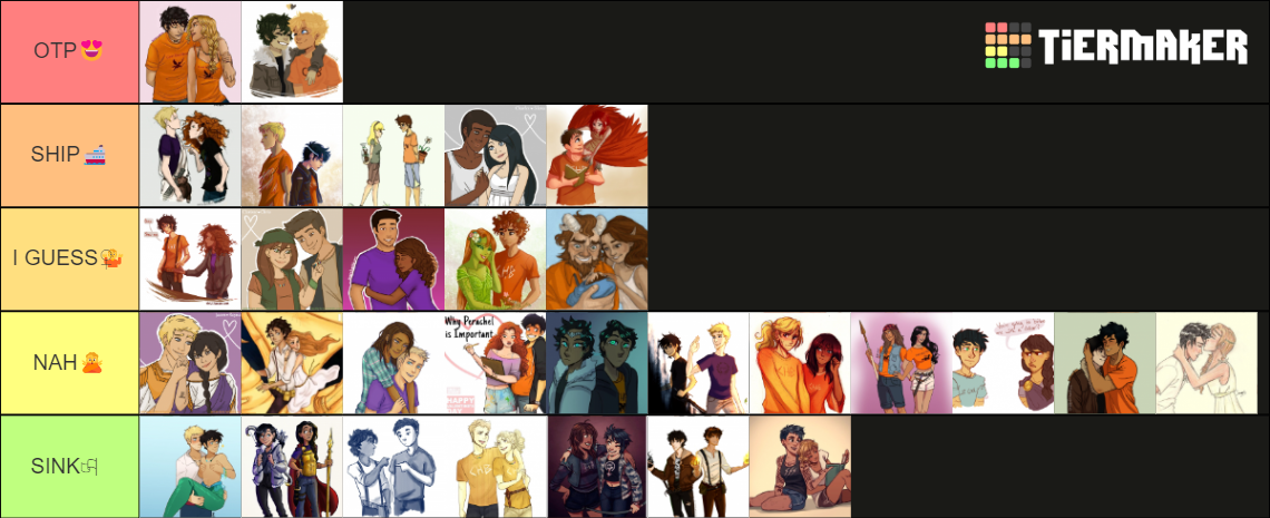 Percy Jackson/Heroes of Olympus Character Ships Tier List (Community ...