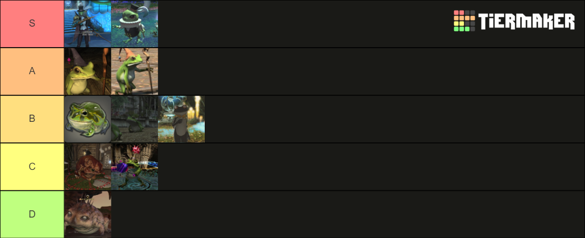 FFXIV Frogs Tier List (Community Rankings) - TierMaker