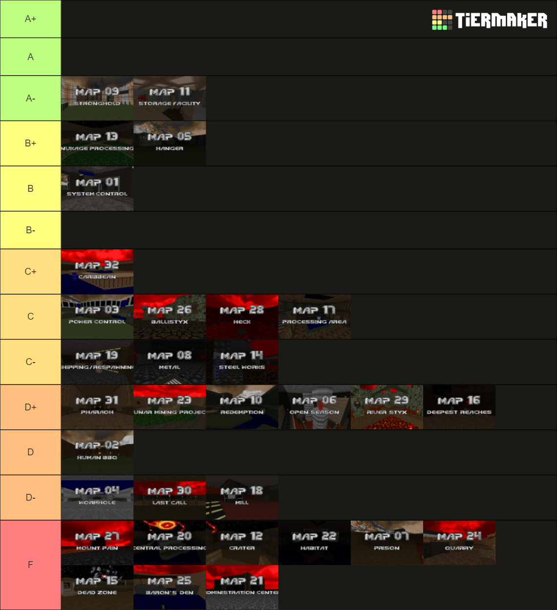 TNT: Evilution Maps Tier List (Community Rankings) - TierMaker