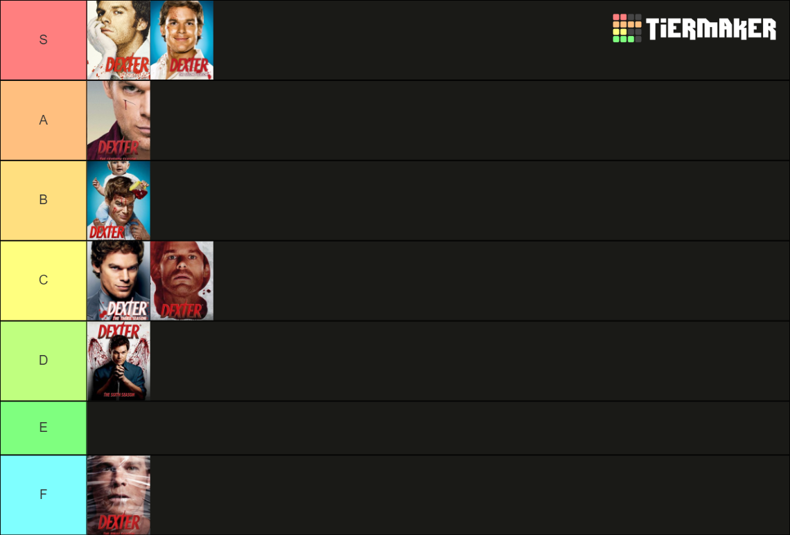 Dexter Seasons Tier List (Community Rankings) - TierMaker