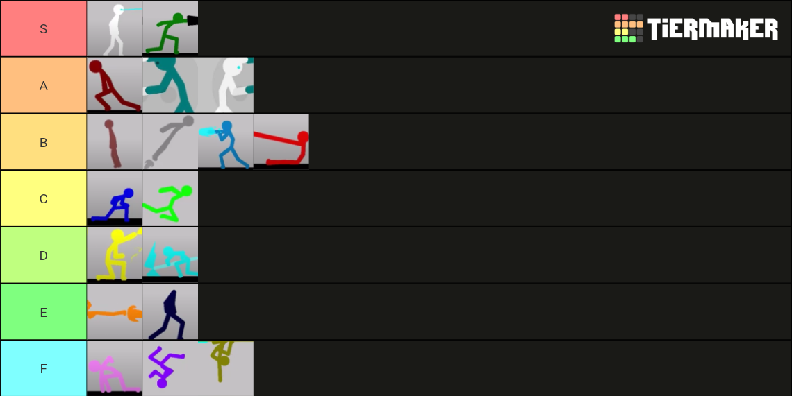 all stickman ranked Tier List (Community Rankings) - TierMaker