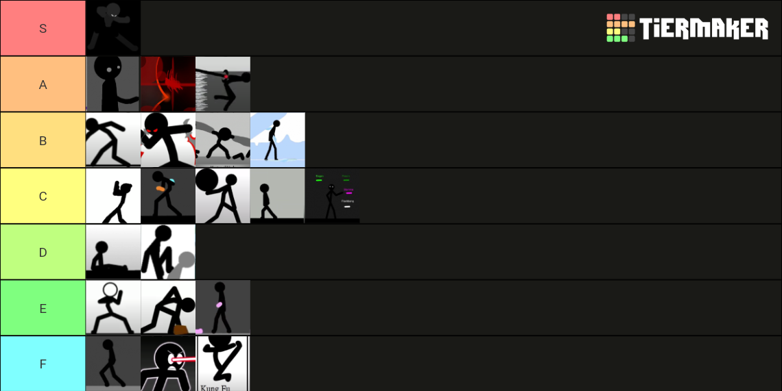 all stickman ranked Tier List (Community Rankings) - TierMaker