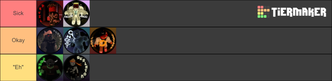 VH3 Vampire skin Tier List (Community Rankings) - TierMaker