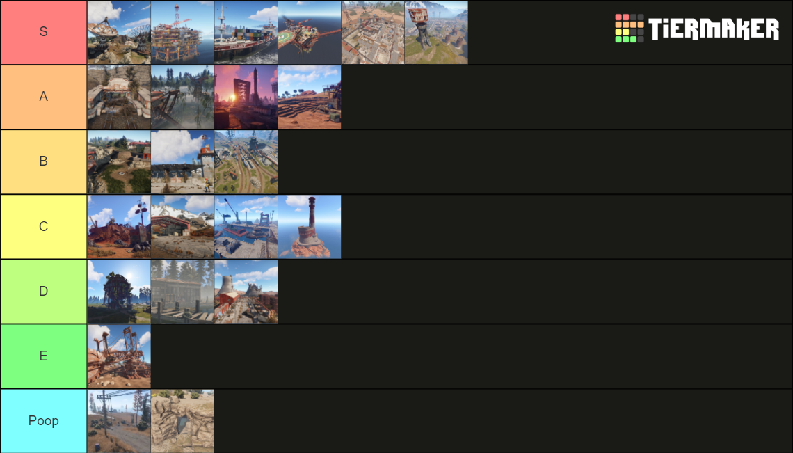 All Rust Monuments Tier List (Community Rankings) - TierMaker