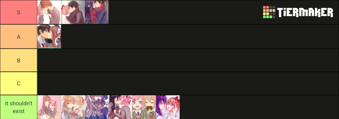 Doki Doki Literature Club ships Tier List (Community Rankings) - TierMaker