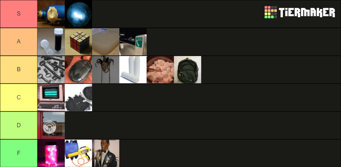 Backrooms objects Rus wiki Tier List (Community Rankings) - TierMaker