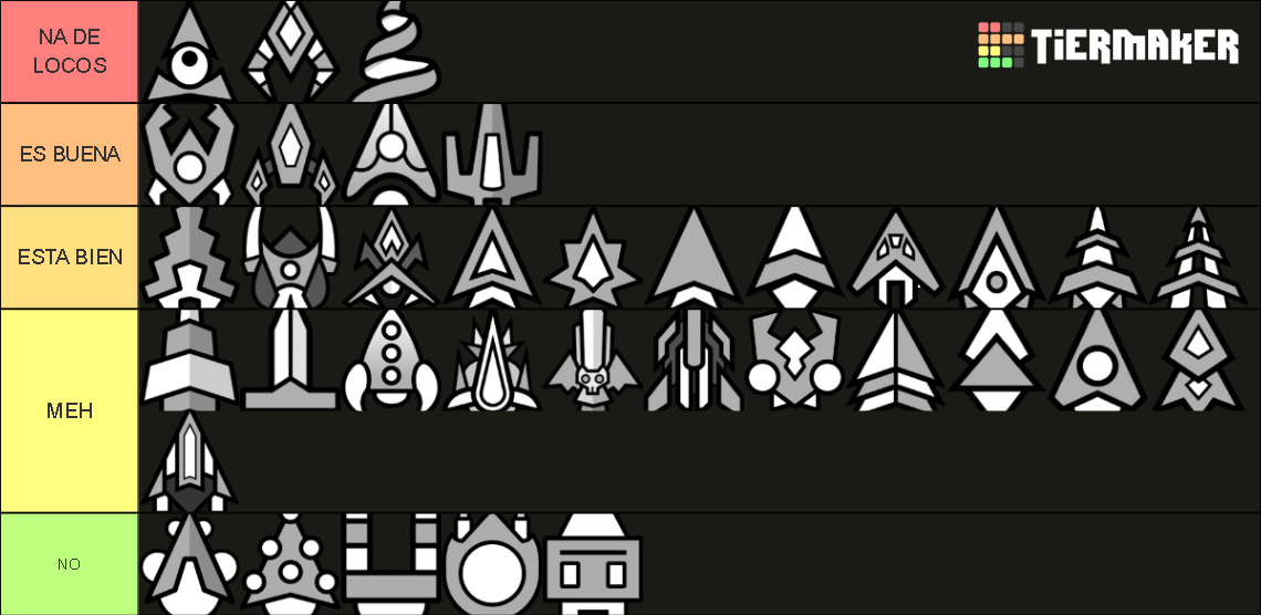 Geometry Dash Waves Tier List (Community Rankings) - TierMaker