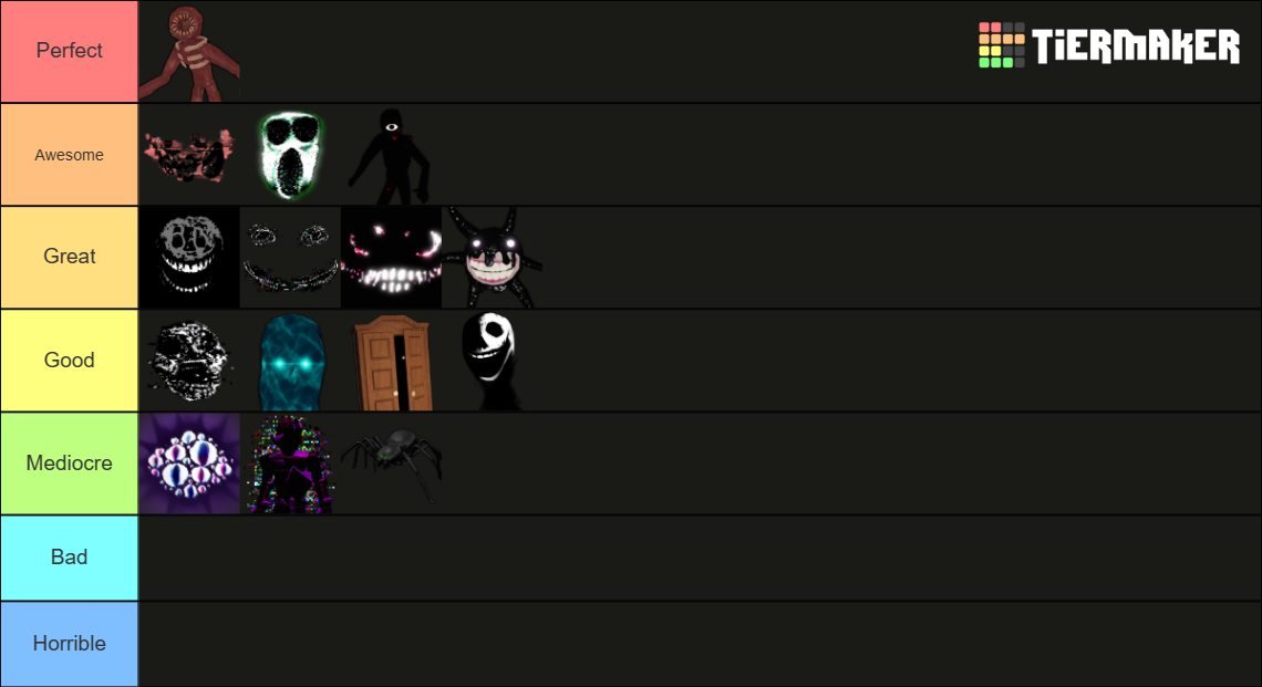 Doors Rooms Entities Tier List (Community Rankings) - TierMaker