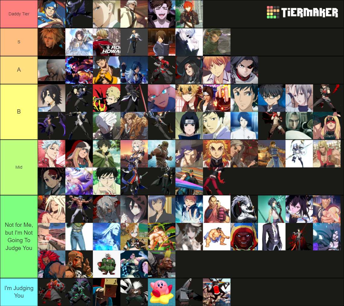 THE Husbando Tierlist Tier List (Community Rankings) - TierMaker