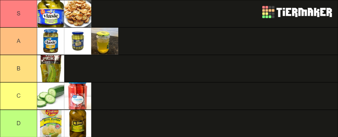 The Official Pickle Tier List (Community Rankings) - TierMaker