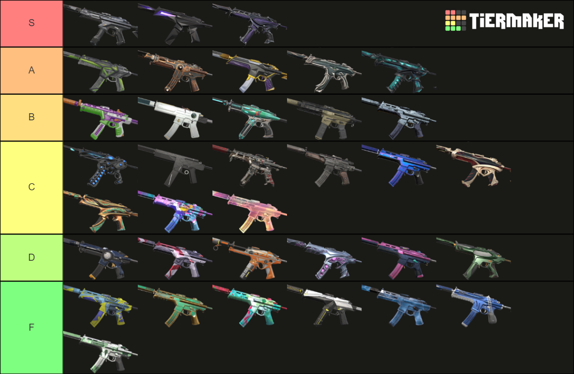 Valorant Spectre Skins (November 2022) Tier List (Community Rankings ...