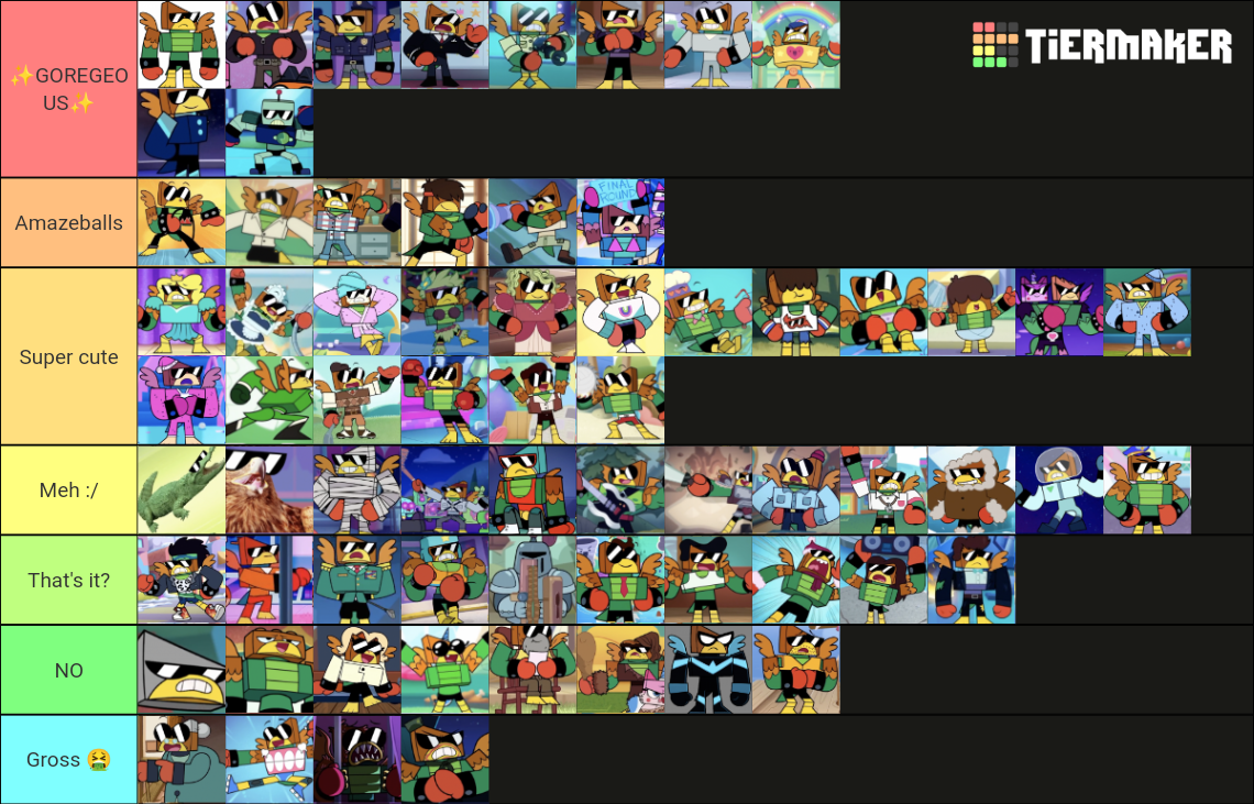 Rank Hawkodile's costumes/alternate forms! (Unikitty!) Tier List ... Rank Hawkodile's costumes/alternate forms! (Unikitty!) Tier List ...