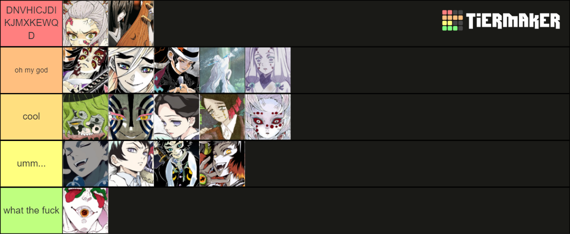 kny demons Tier List (Community Rankings) - TierMaker