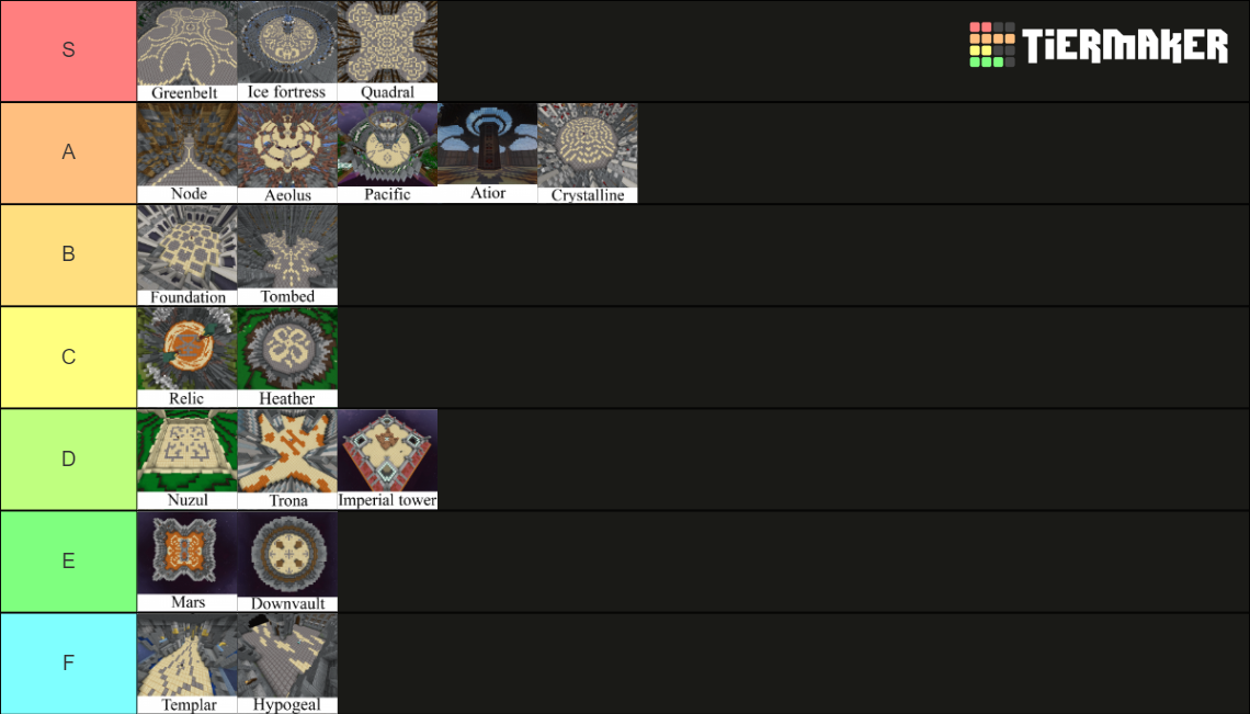 TNT run maps Tier List (Community Rankings) - TierMaker