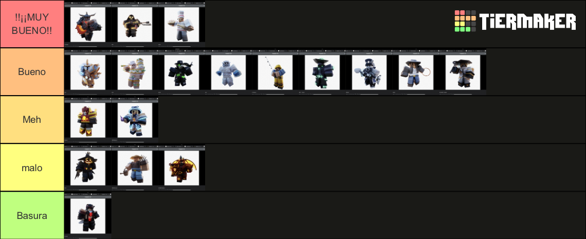 Bedwars kits Tier List (Community Rankings) - TierMaker