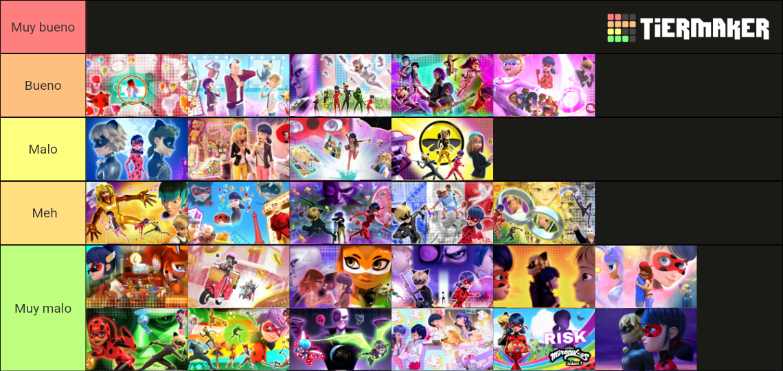 Miraculous Ladybug Season 4 Episodes Tier List (Community Rankings ...