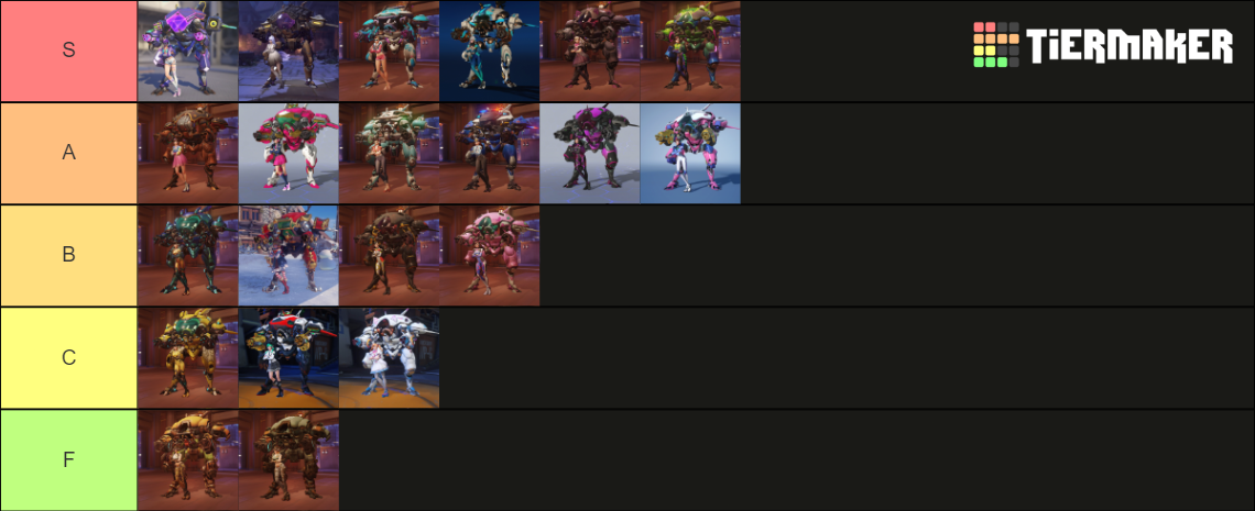 Overwatch D.Va Skins October 2022 Tier List (Community Rankings ...