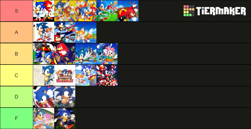 Sonic Games Tier List (Community Rankings) - TierMaker