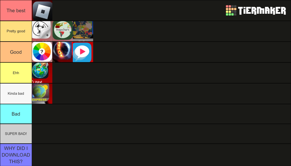 My games List Tier List (Community Rankings) - TierMaker