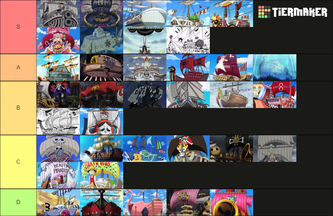 Best Ships in One Piece Tier List (Community Rankings) - TierMaker