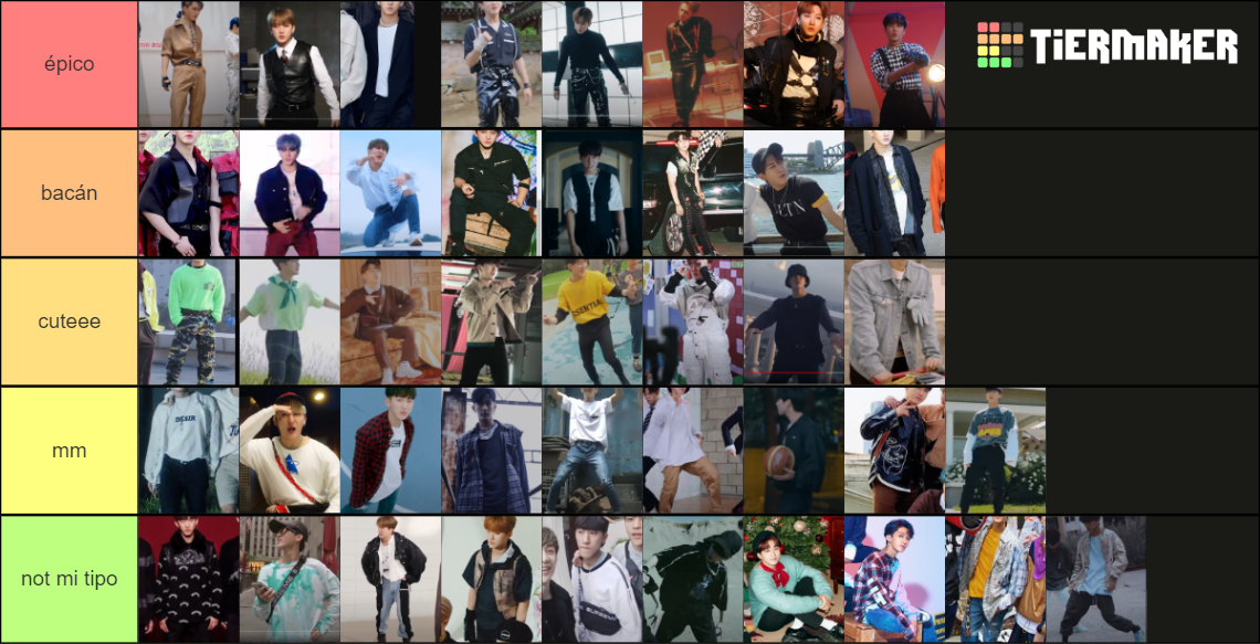 Changbin MV Outfits Stray Kids Tier List (Community Rankings) - TierMaker