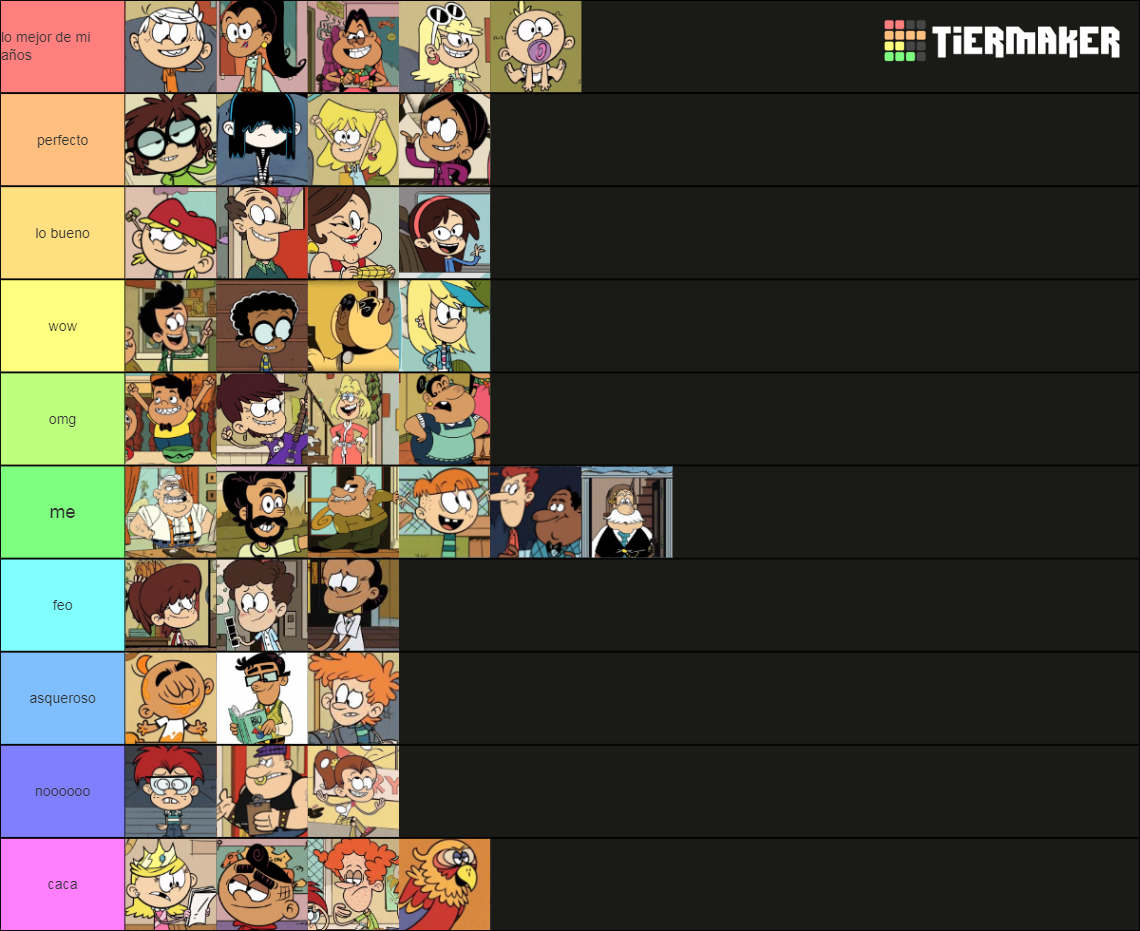 The Loud House characters Tier List (Community Rankings) - TierMaker