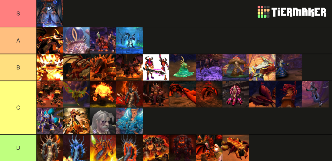 WoW Classic Bosses Tier List (Community Rankings) - TierMaker