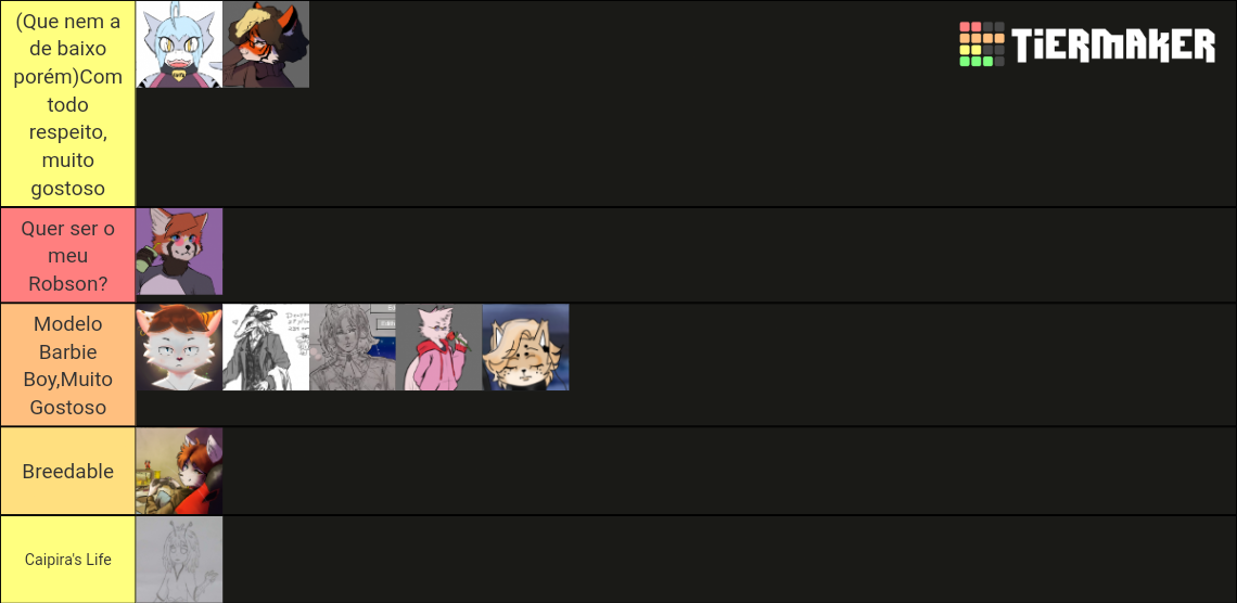 Fursona da OLD HOUSE Tier List (Community Rankings) - TierMaker